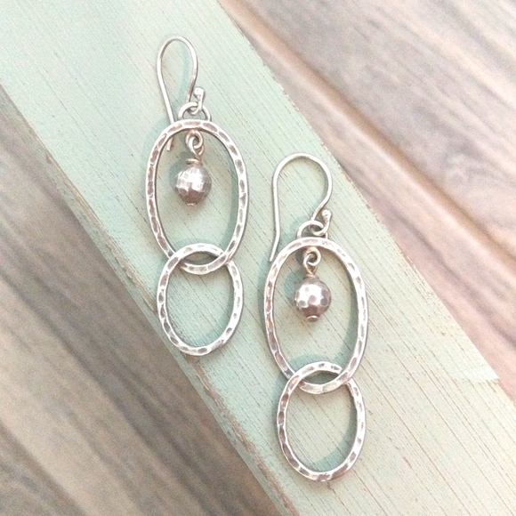 Silpada | Jewelry | Silpada Hammered Oval Link Earrings | Poshmark